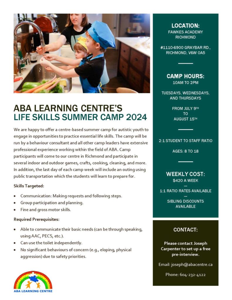 2024 Summer Camps & Activities - ACT - Autism Community Training
